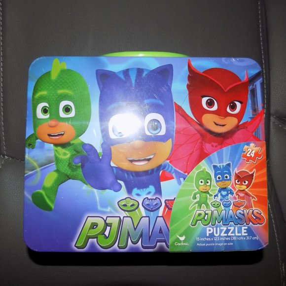 Nickelodeon | Toys | Pj Masks Lunch Box Tin With Handle Themed Puzzle ...